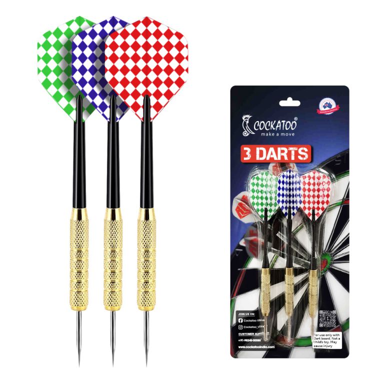 Cockatoo Metal Dart | Pack Of 3 | 3 colors